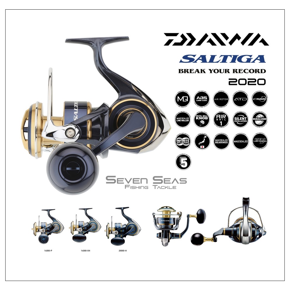 Jual Daiwa Saltiga 2020 Spinning Reel 8000 10000 14000 18000 20000 | Shopee Indonesia