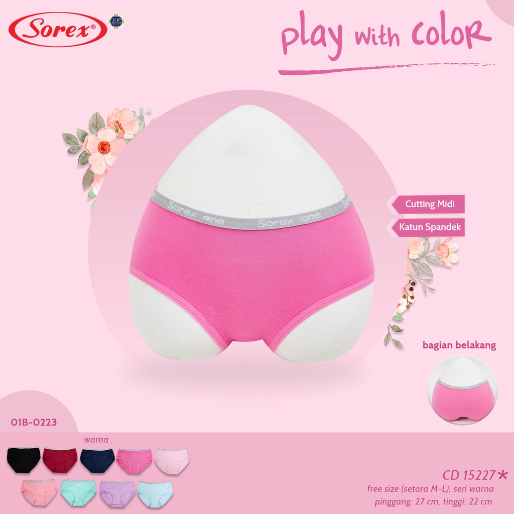 Jual SOREX CD 15227 PLAY WITH COLOR - CELANA DALAM REMAJA PEREMPUAN ...