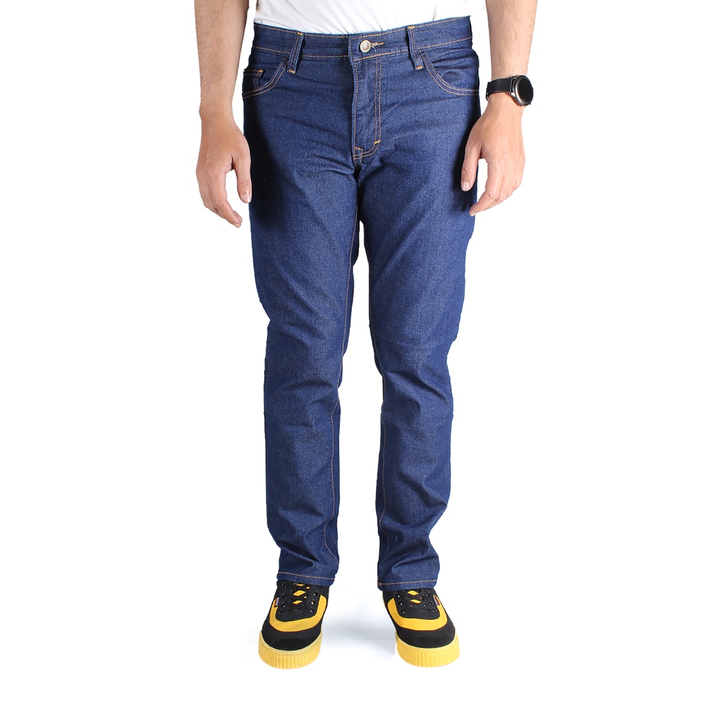 Jual Celana Panjang Jeans Biru Tua / Celana Jeans Biru Dongker | Shopee ...