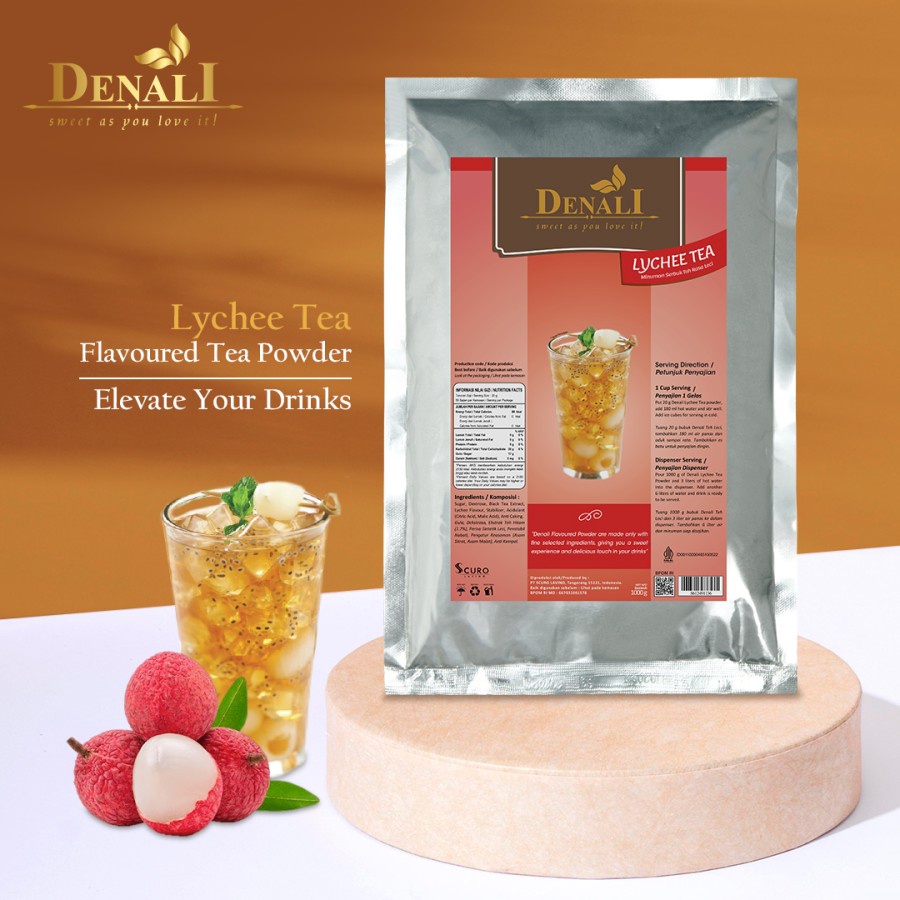 Jual Denali Powder Lychee Tea (Leci Denali Powder) | Shopee Indonesia