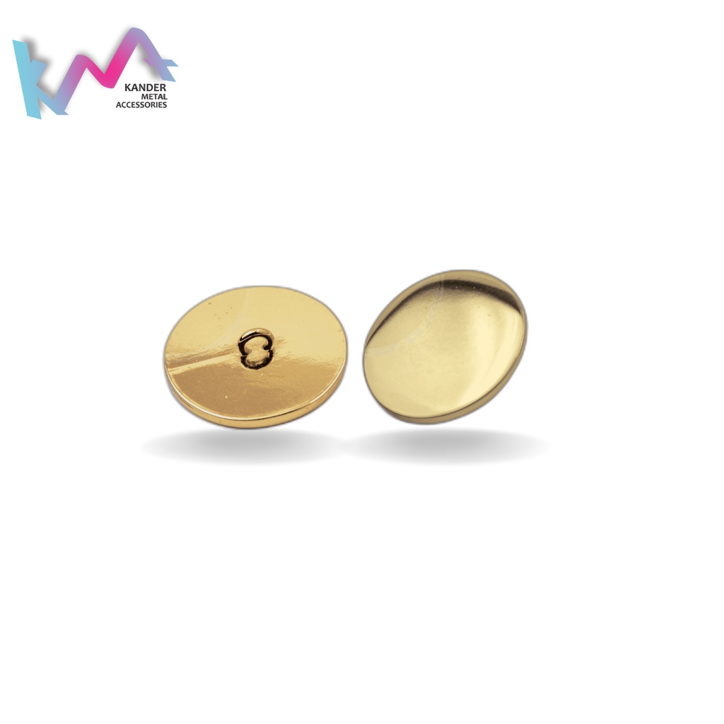 Jual KANDER Alloy GOLD Shank Button Plate Datar Shiny Kancing Jahit ...