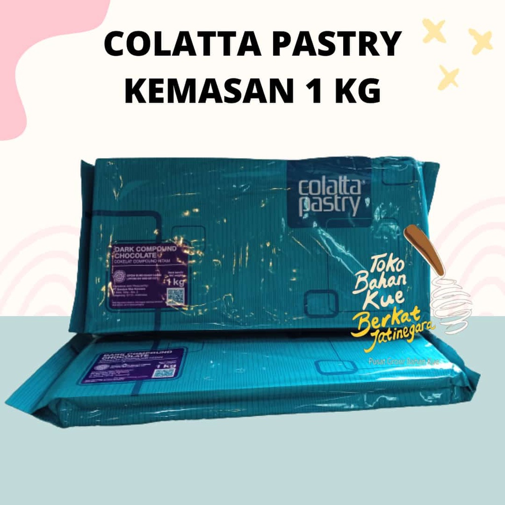 Jual COLATTA PASTRY DARK CHOCOLATE COMPOUND KEMASAN 1 KG | Shopee Indonesia