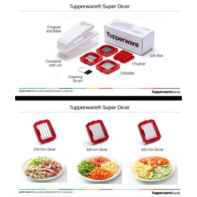 Jual ALAT PEMOTONG SAYURAN SERBAGUNA TUPPERWARE SUPER DICER PROMO ...