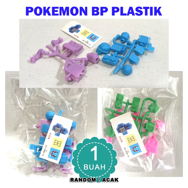 Jual Mainan puzzle rakit Pokemon - satuan - acak - Pokemon BP Plastik ...