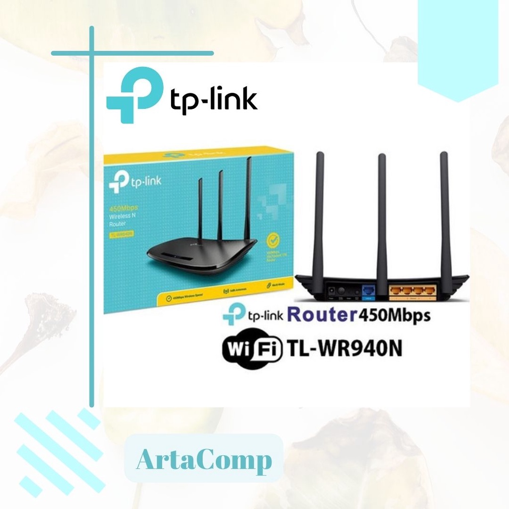 Jual TP LINK TL WR940N Wireless N Router 450Mbps TPLINK TL WR 940 N ...