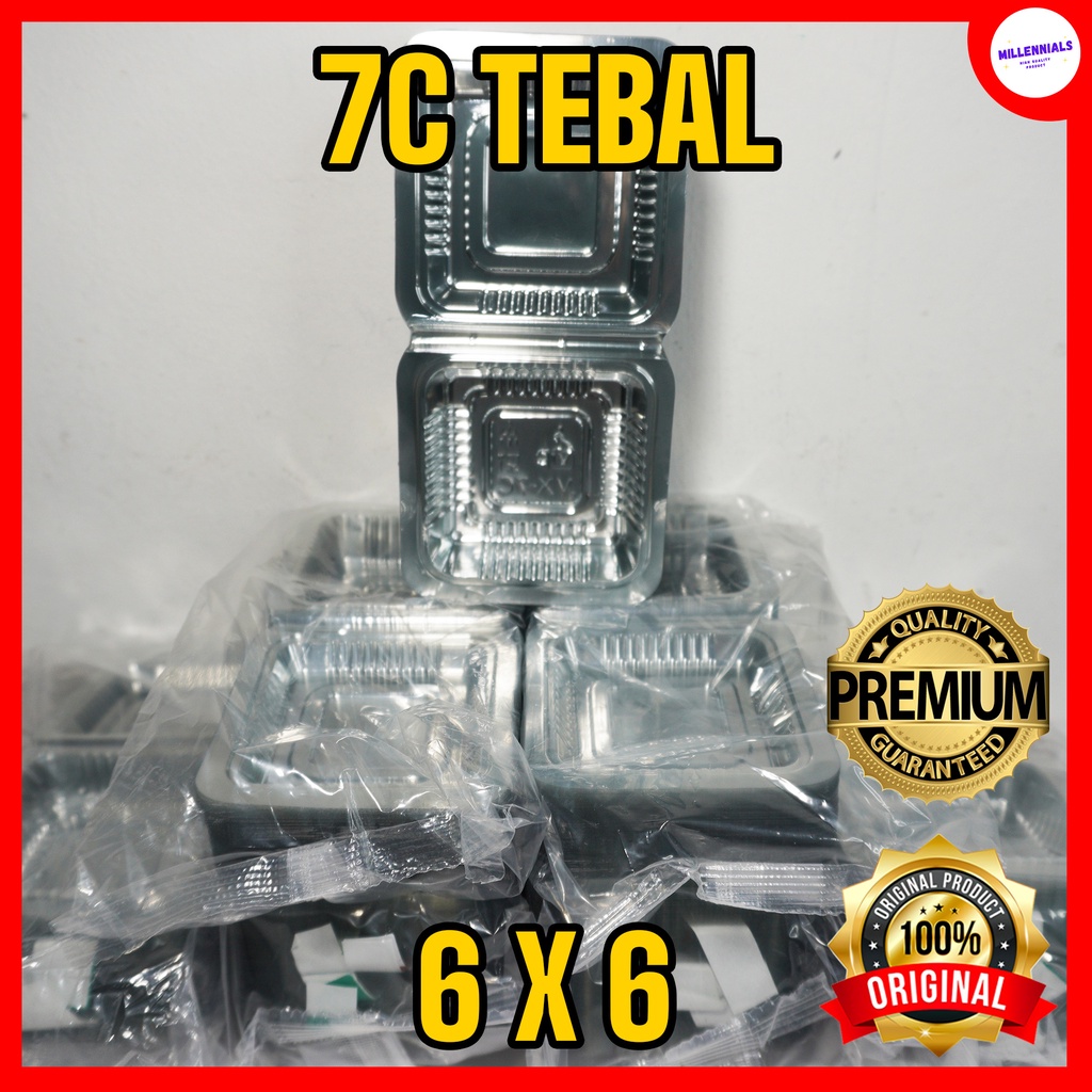 Jual Mika Kue Tebal / Mika Kotak 7C Vip / Mika Kue 7C Isi 100 pcs ...