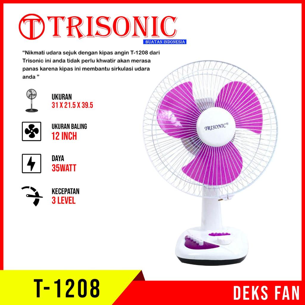 Jual KIPAS ANGIN DESK FAN TD 12 INCH / KIPAS 12 INCH / KIPAS ANGIN 3 ...