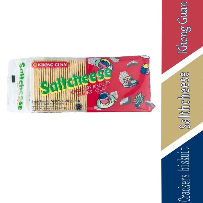 Jual KHONG GUAN SALTCHEESE- Biskuit Keju- Crackers Cheese- 200g ...