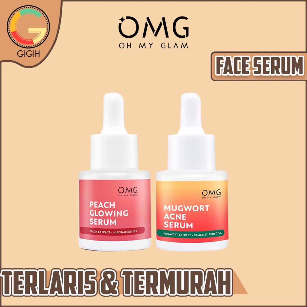 Jual OMG / OH MY GLAM FACE SERUM ( PEACH GLOWING / PEACH GLOWING ...
