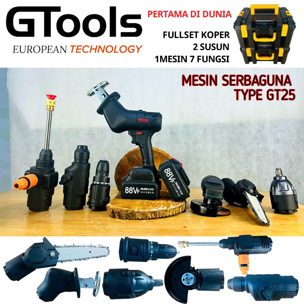 Jual GTOOLS GT25 impact wrench bor gerinda senso chainsaw rotary cuci ...