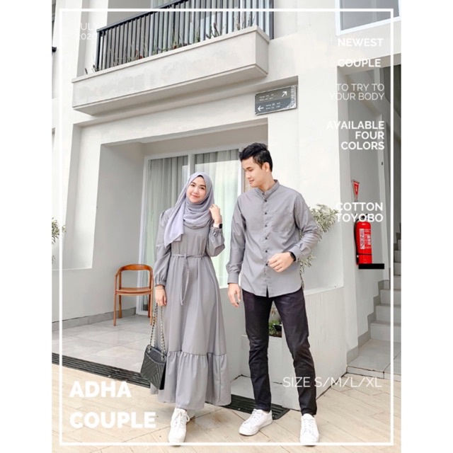 Jual Kopelan Viral 2023 Bsju Kople Adem Kouple Setelan Gamis Baju ...