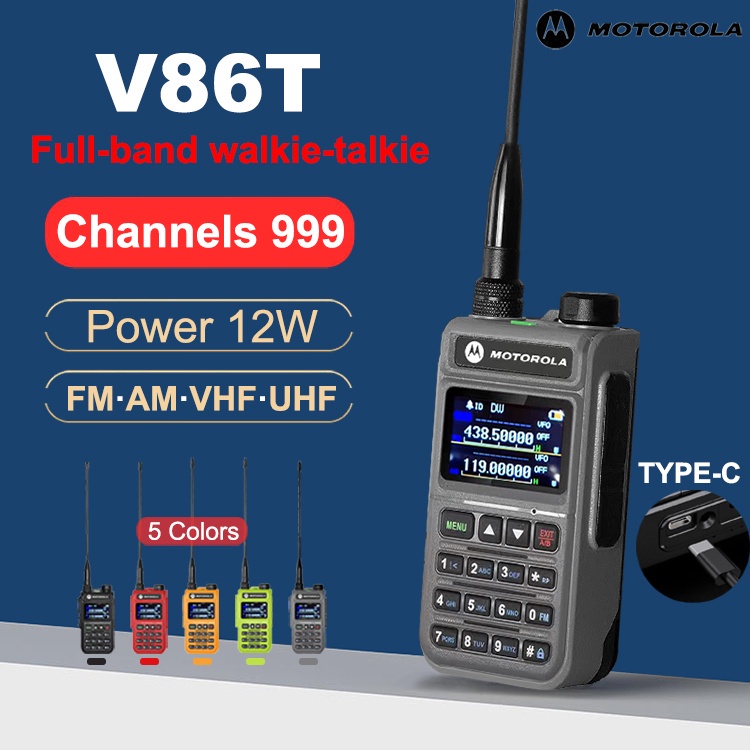Jual 【Pengiriman cepat spot】HT Motorola HT Walkie-talkies V86T 12W High ...