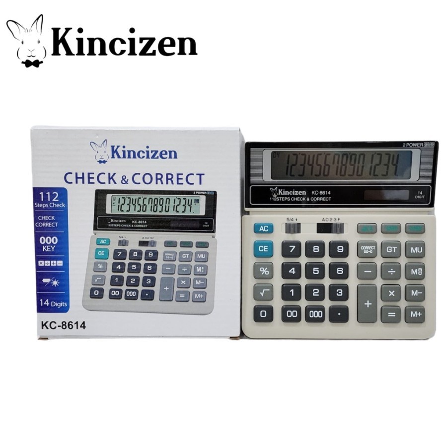 Jual Kalkulator Dagang 14 Digit KINCIZEN KC-8614 KINCIZEN CALCULATOR KC ...