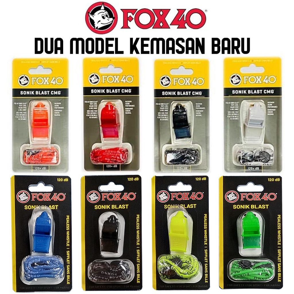 Jual Peluit Pluit Fox 40 Sonik Blast CMG Whistle Official Lanyard 120DB ...