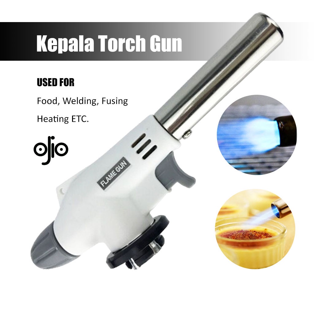 Jual OJIO - Portable Gas Torch Fire Torch Gun Flame Gun / BBQ Blow Torch Pematik Api Gas ...