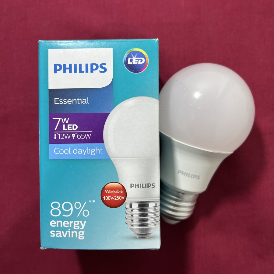 Jual PHI-ESS Lampu LED Bulb 7w Essential Philips - Putih | Shopee Indonesia
