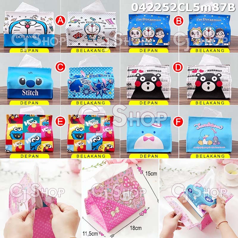 Jual Tempat Tissue Doraemon Stitch Kumamon Elmo TuxedoSam 042252 ...