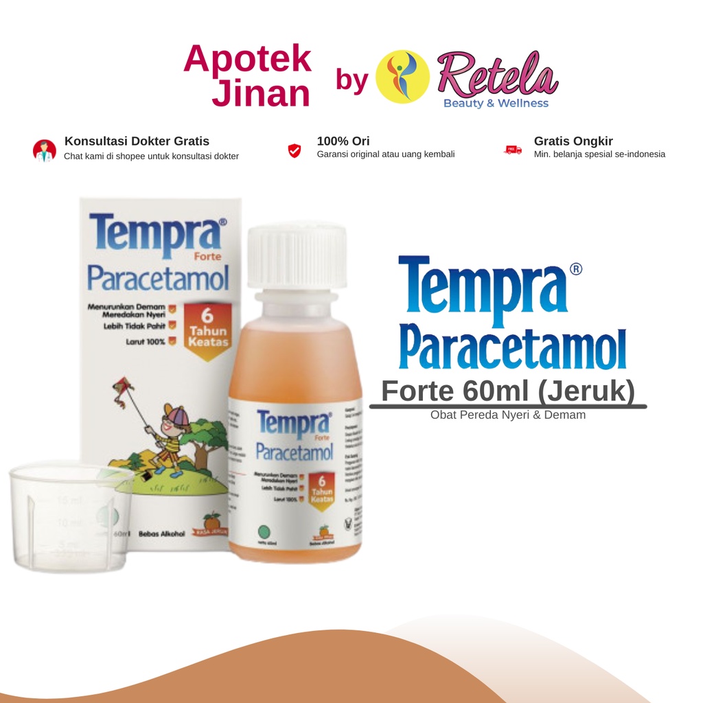 Jual TEMPRA FORTE RASA JERUK 60ML | Shopee Indonesia
