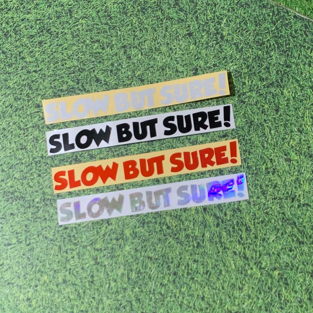 Jual Stiker slow but sure cutting sticker | Shopee Indonesia