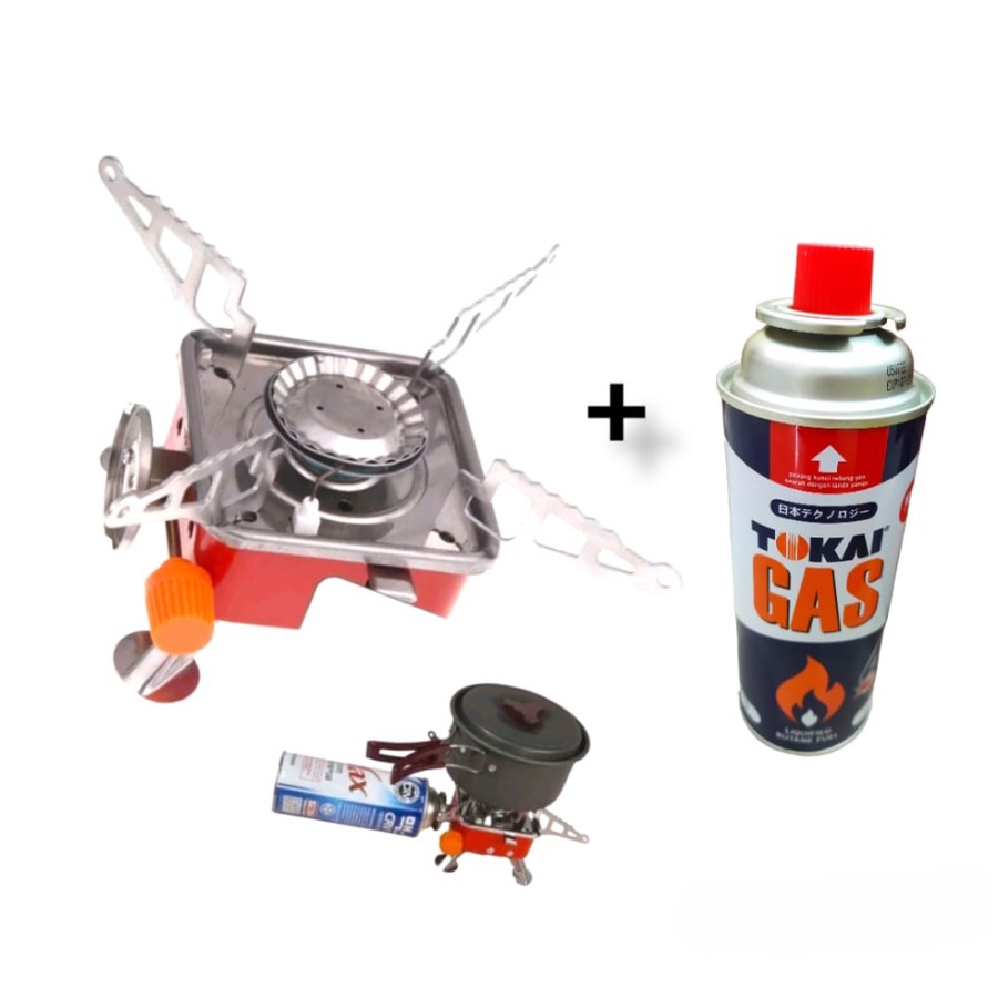 Jual Kompor Camping/Gunung Portable Mini GSF Set Gas Kaleng - Alat ...