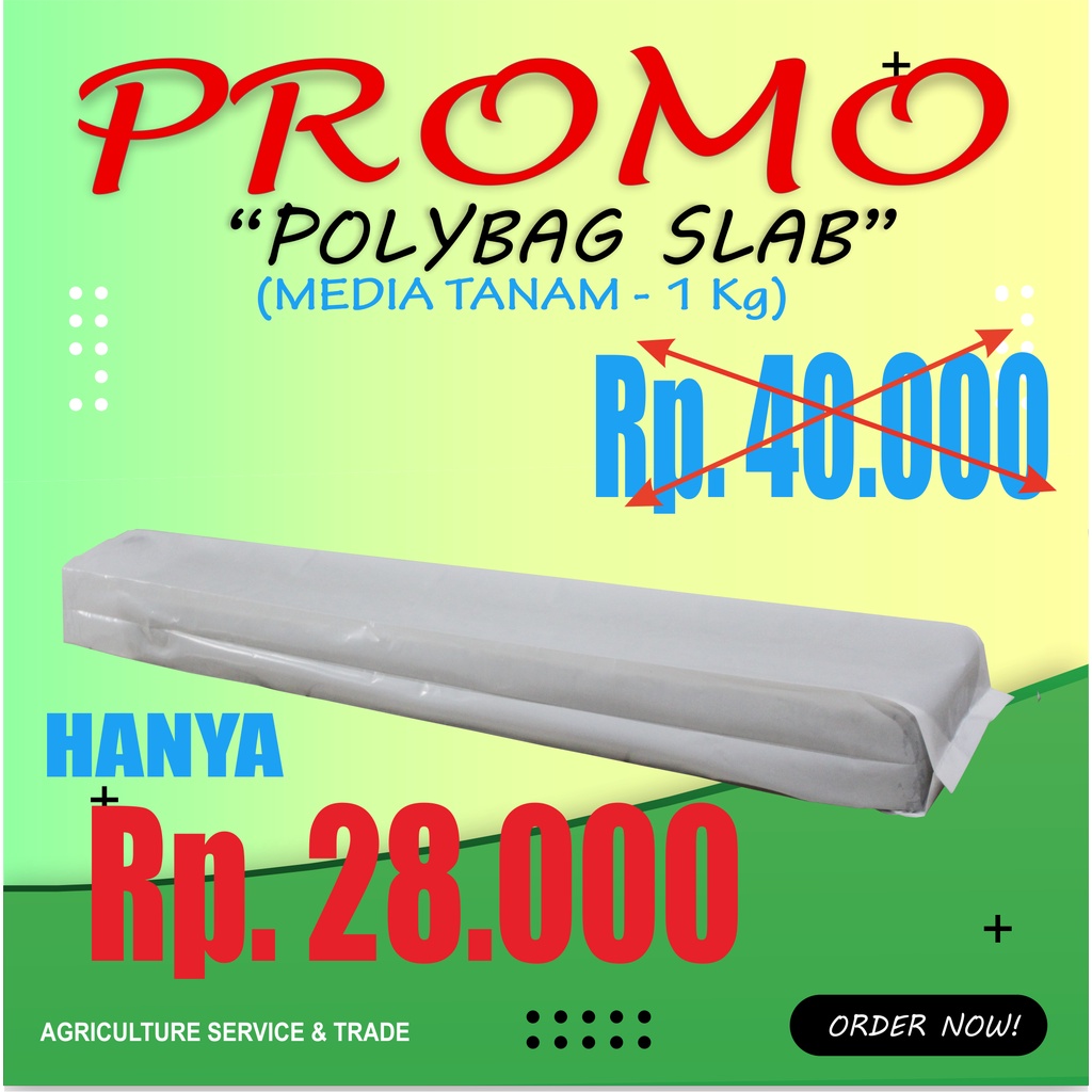 Jual Polybag Slab Putih Untuk Tempat Media Tanam 1kg (PROMO) | Shopee ...