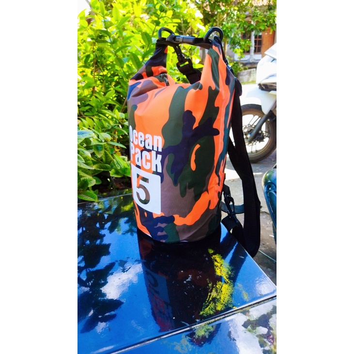 Jual OCEAN PACK 5L RANSEL DUA TALI OUTDOOR WATERPROOF | Shopee Indonesia