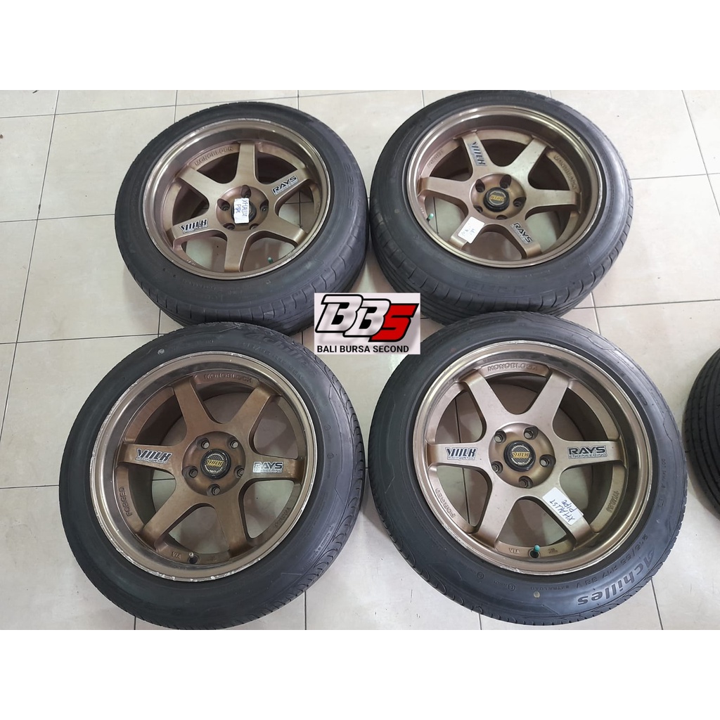 Jual velg bekas TE37 Ring 17 pcd 5x114 & ban 215/55 cocok untuk hrv ...