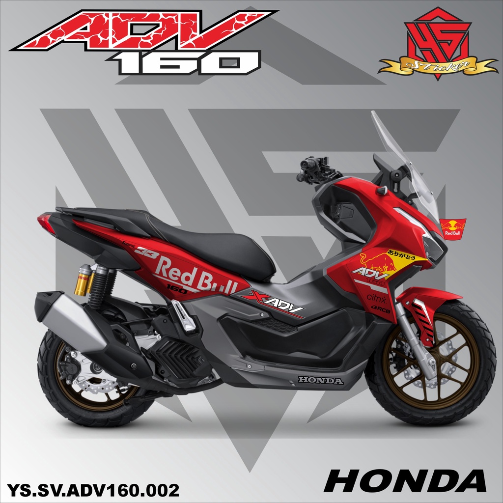 Jual Striping stiker HONDA ADV 160 - Striping Vinyl Chrome Hologram ...