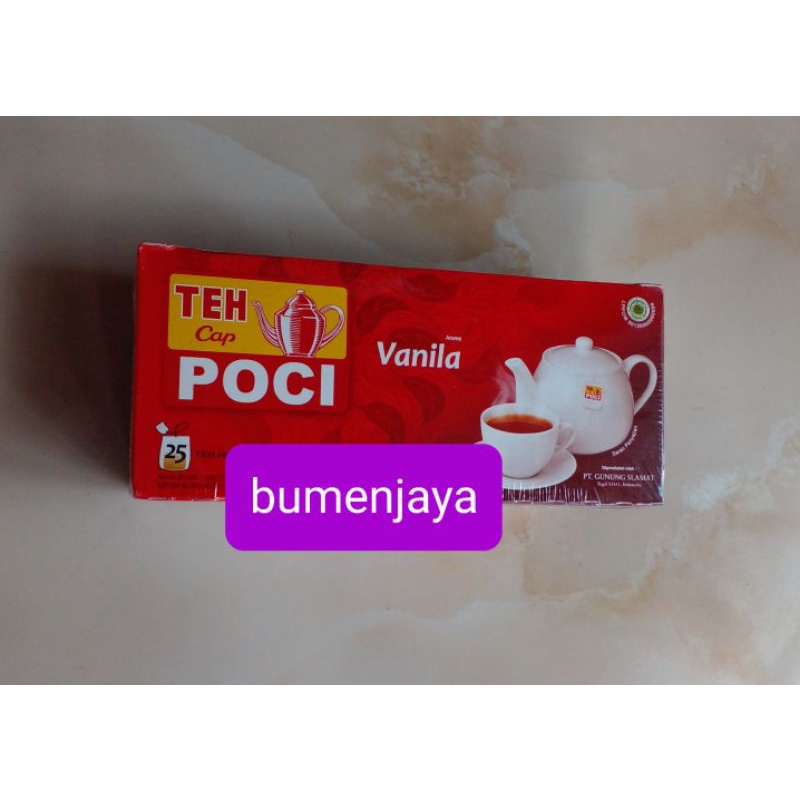Jual Teh poci rasa vanila teh celup isi 25 bag | Shopee Indonesia
