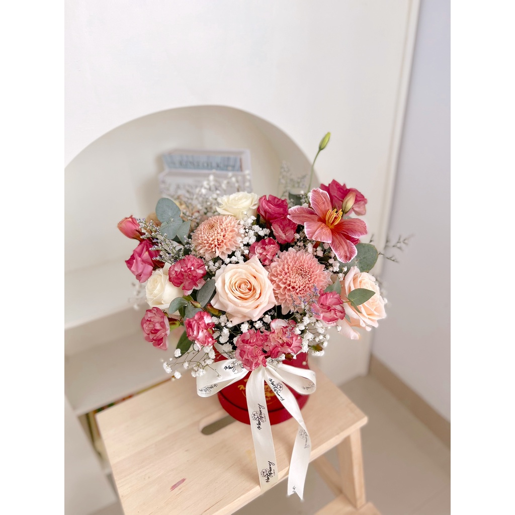 Jual FRESH BLOOM BOX MEDIUM SIZE - BOX BUNGA BLOOM BOX FLOWER BOX FRESH ...
