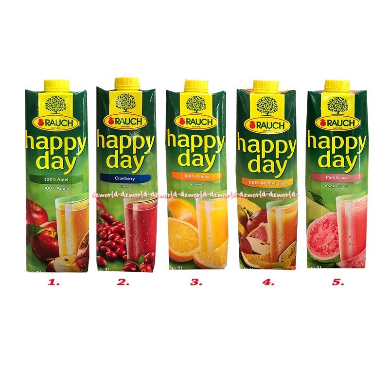 Jual Rauch Happy Day Juice 1L Jus Buah Asli Import | Shopee Indonesia
