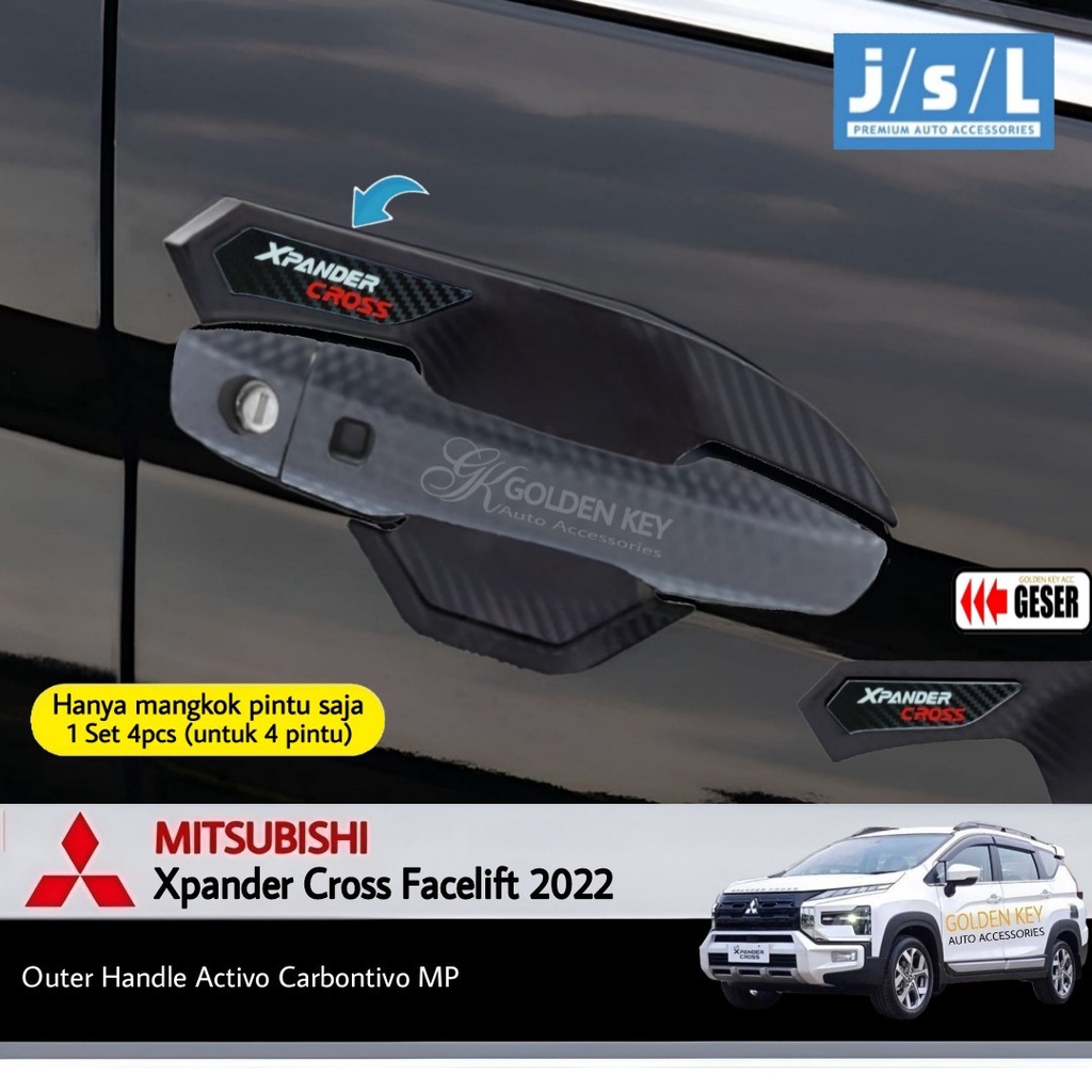 Jual JSL Outer Handle New Xpander Cross 2022 Mangkok Pintu Activo Carbontivo MP | Shopee Indonesia