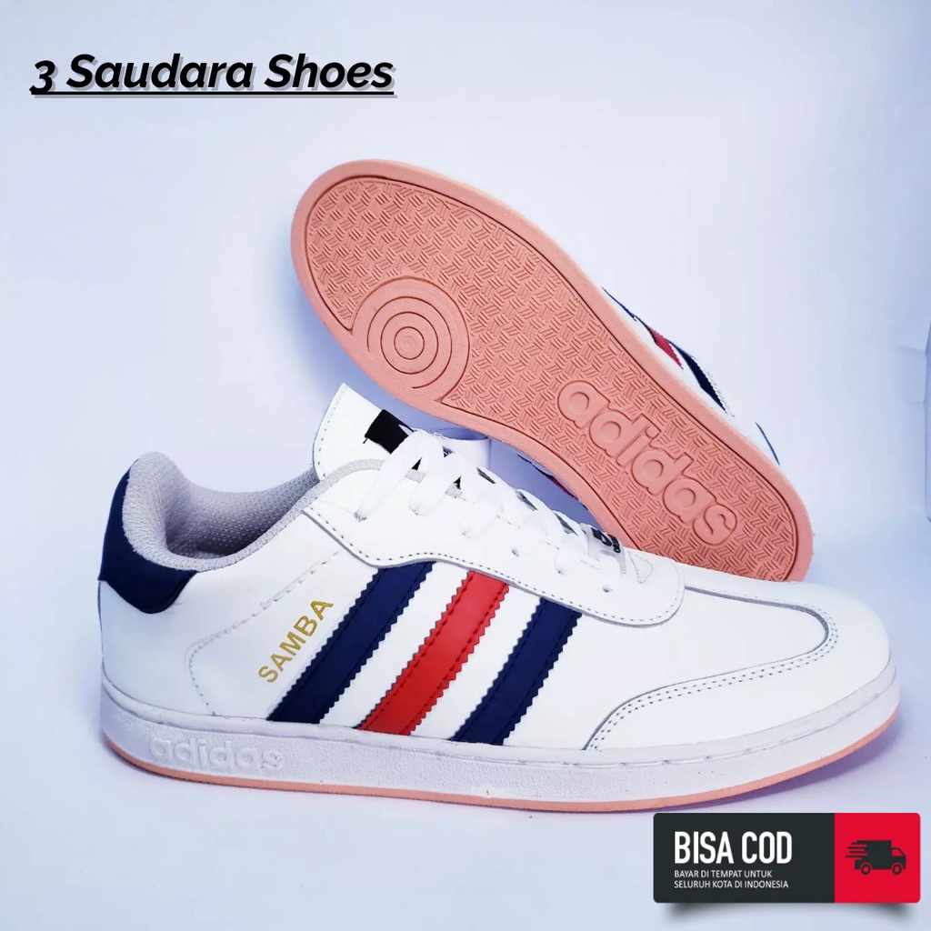 Jual Sepatu Pria Hitam Polos Full Black Samba Sepatu Sneakers Sekolah ...