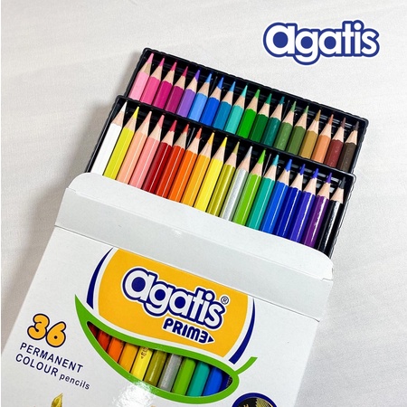 Jual Agatis Prime Pensil Warna isi 36 Warna - Panjang / Terdapat Warna ...