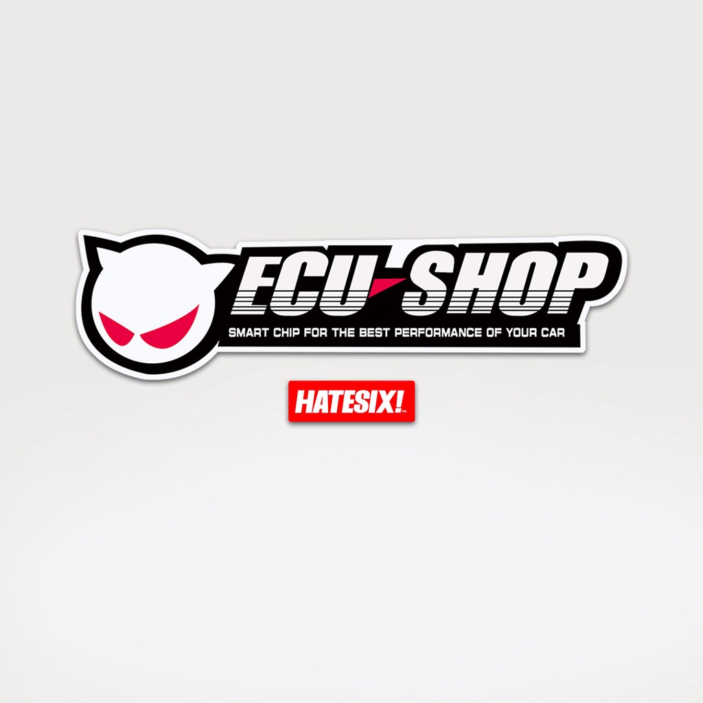 Jual Sticker Decal ECU SHOP Hatesix | Shopee Indonesia