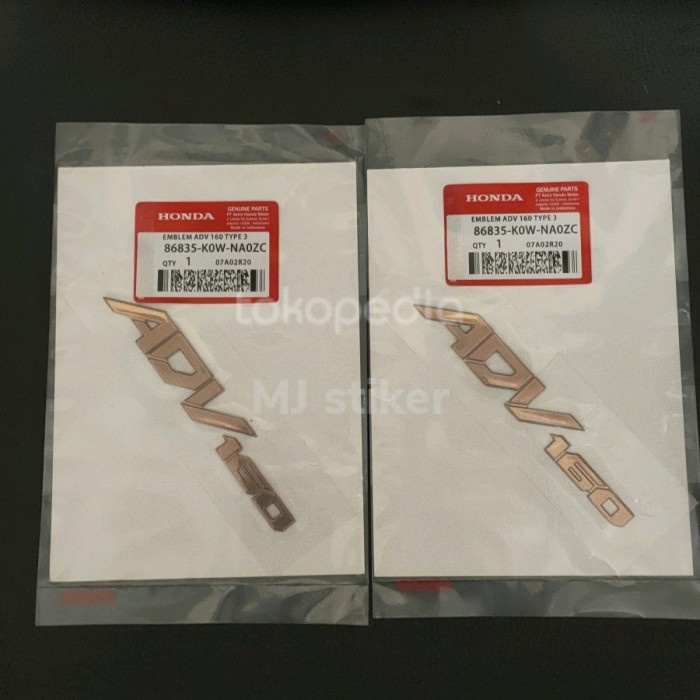 Jual EMBLEM HONDA ADV 160 GOLD ORIGINAL | Shopee Indonesia