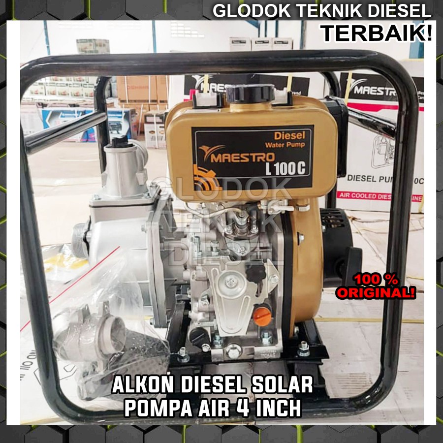 Jual Mesin Pompa Air Sawah Alkon 3 INCH Diesel Solar Type L 80 C Water Pump ORI | Shopee Indonesia