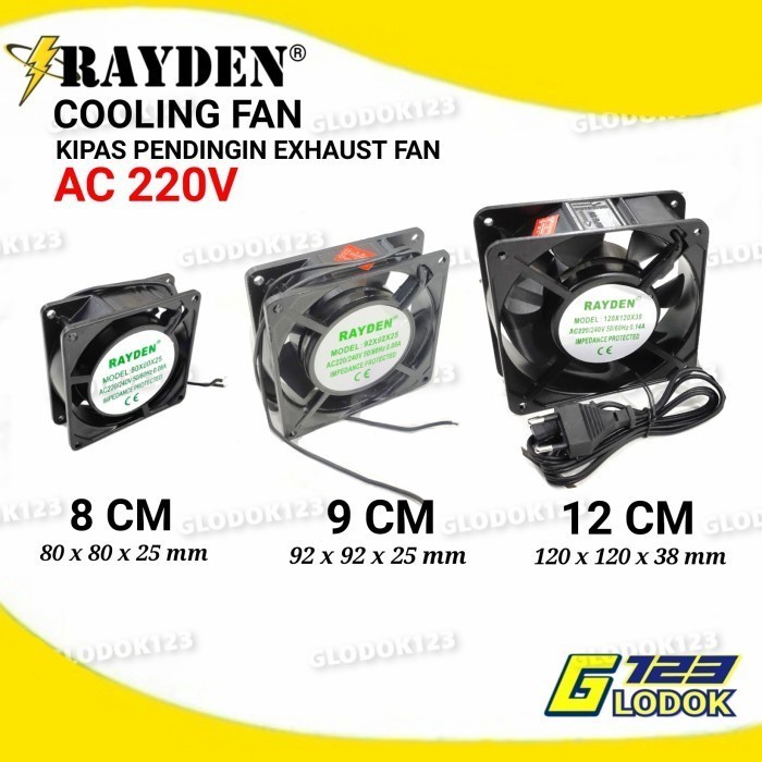 Jual AC Mini RAYDEN Mini Cooling Fan AC 220V Exhaust Kipas Pendingin 8 ...