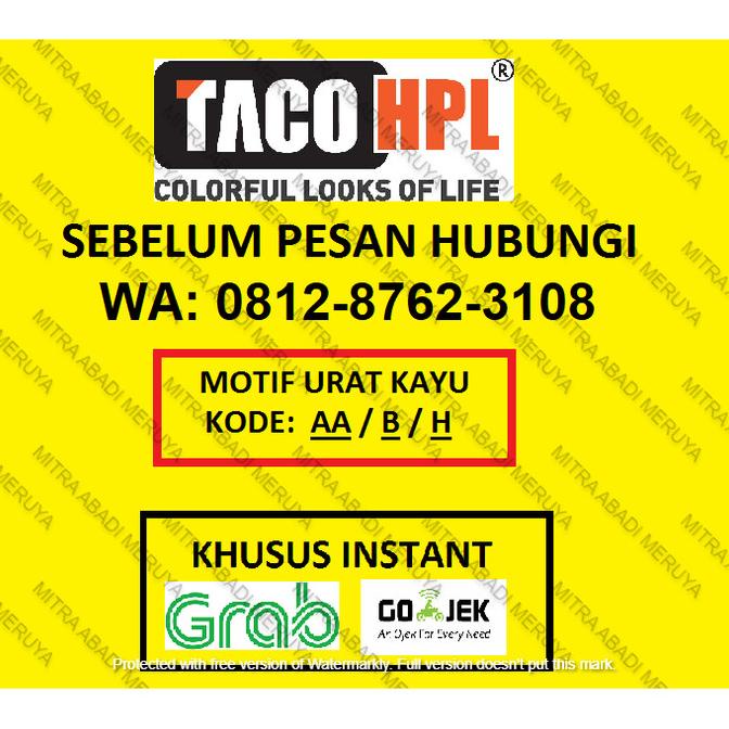 Jual TACO HPL MOTIF URAT KAYU KODE AA/B/H hqu02 | Shopee Indonesia