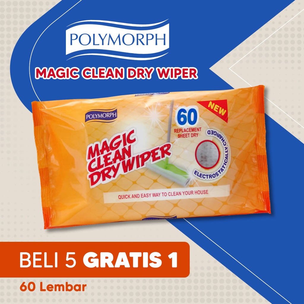 Jual Polymorph - Tissue Kering Pel Pembersih Nonwoven Isi 60 Lembar ...