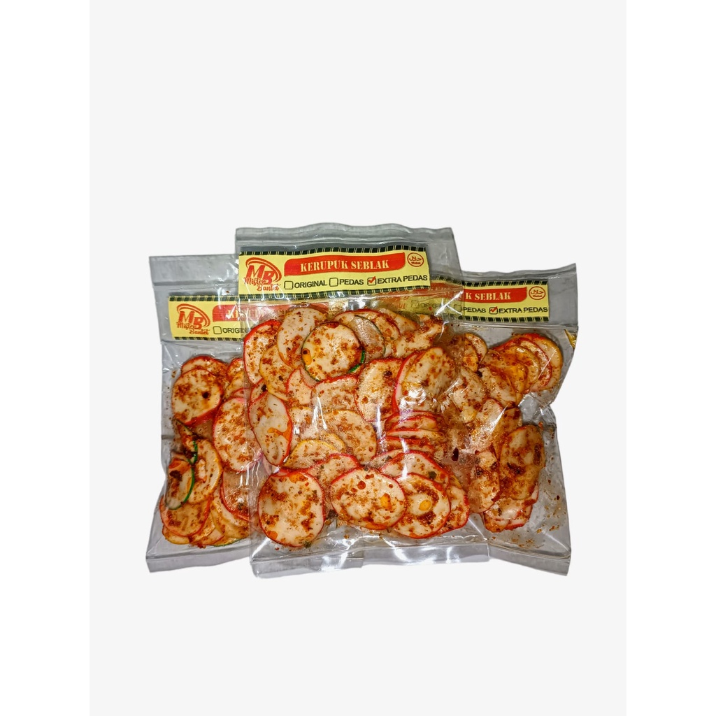 Jual KERUPUK SEBLAK PEDAS DAUN JERUK 50GR | Mister Bantet Snackpro ...