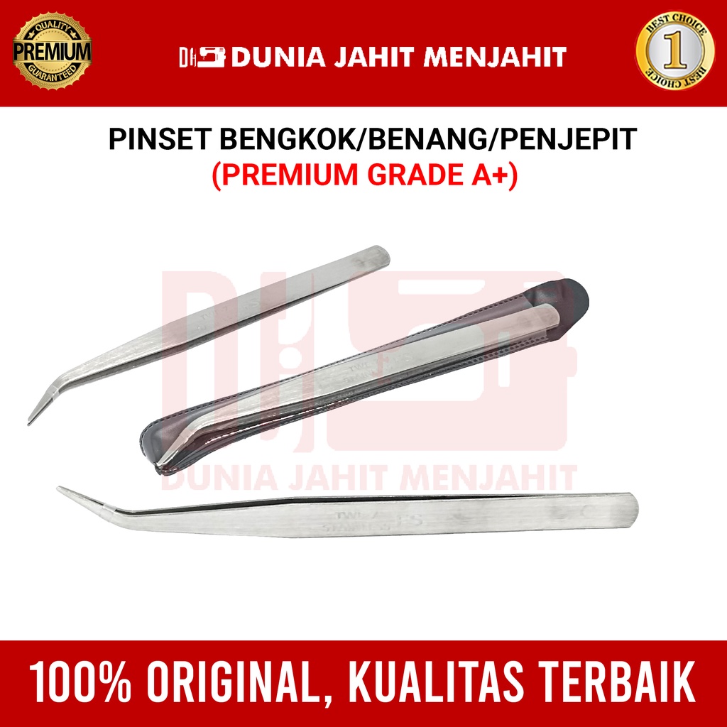Jual Pinset Bengkok/Pinset Benang/Penjepit Pingset/Pingset Bengkok ...