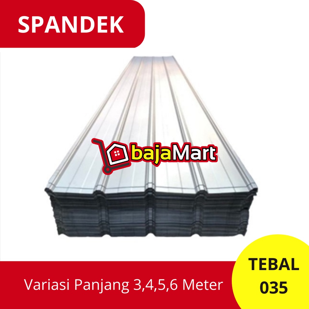 Jual Atap Spandek zincalume 035 ukuran 3,4,5,6 Meter | Shopee Indonesia