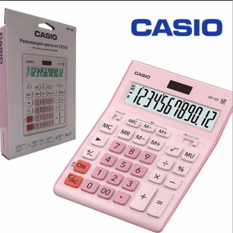 Jual CASIO KALKULATOR GR 12 C PRACTICAL CALCULATOR | Shopee Indonesia