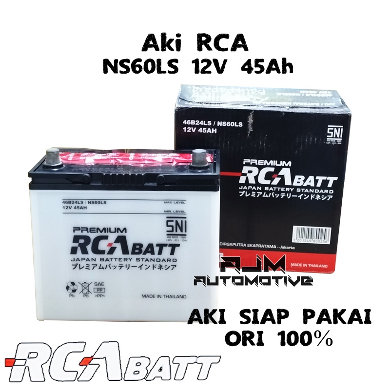 Jual Aki Basah RCA Batt 46B24LS-NS60LS 12V 45Ah | Shopee Indonesia