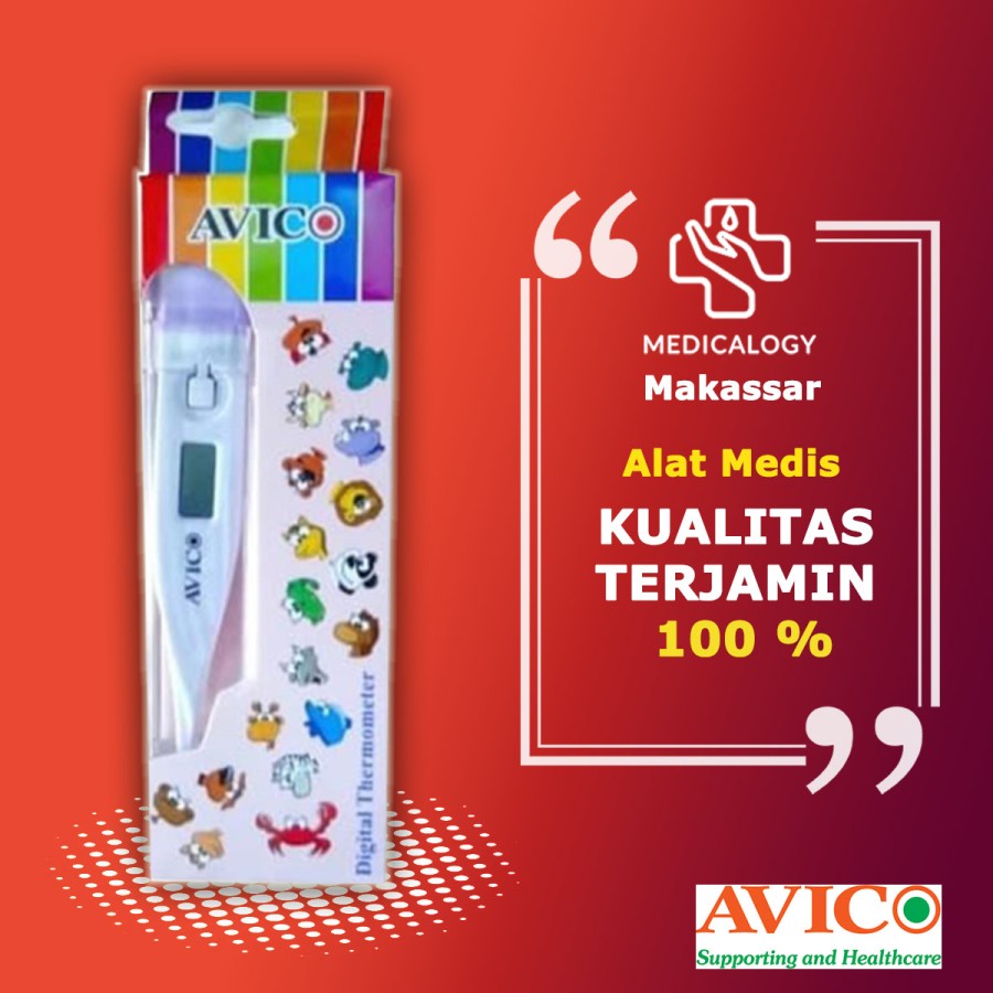 Jual Avico Termometer Digital Ujung Kaku Include Baterai siap Pakai ...