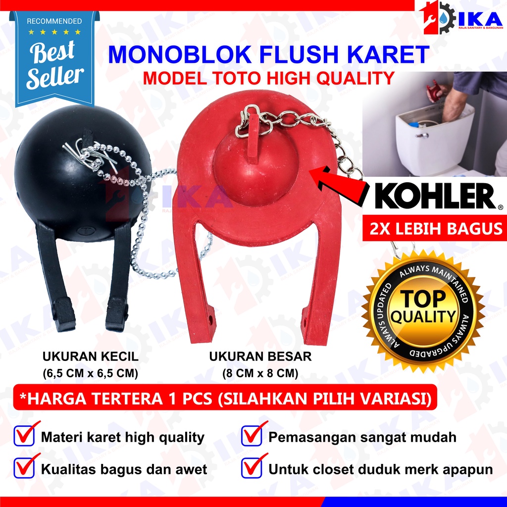 Jual KARET MONOBLOK BESAR KECIL FLUSH KARET MODEL TOTO KARET MONOBLOCK ...