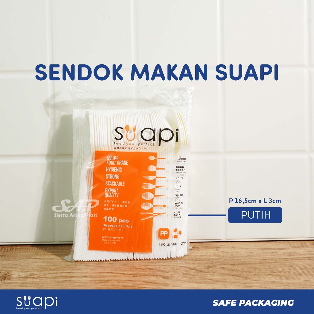 Jual Suapi Putih | Garpu Makan Suapi Putih | Sendok Makan Suapi Bening ...