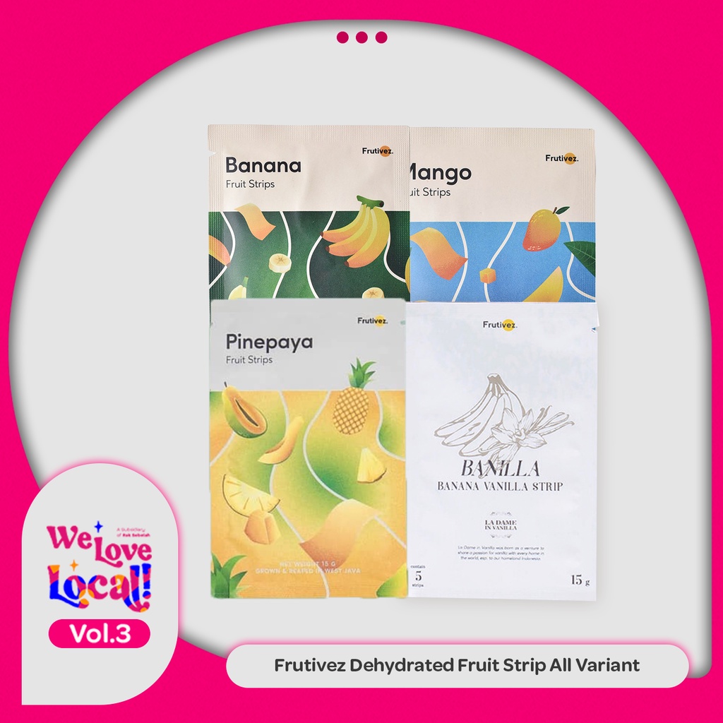 Jual Frutivez Fruit Strips 15gr Pinepaya | Mango | Banana - Dehydrated ...