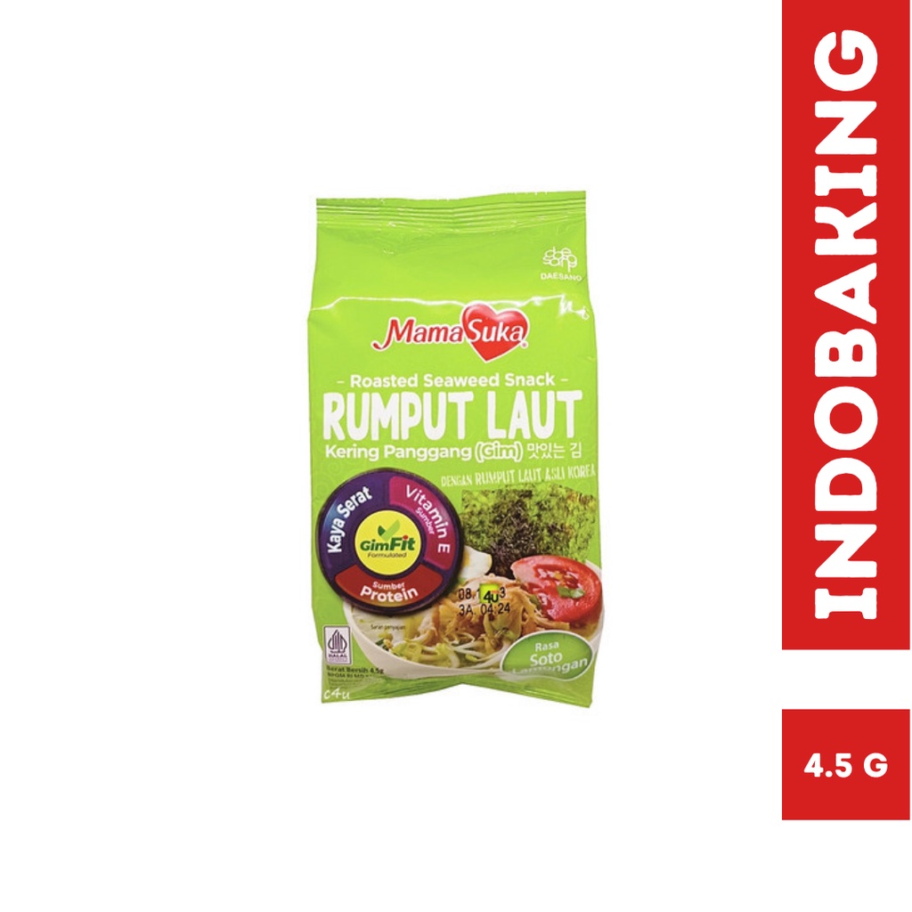 Jual Mamasuka Snack Rumput Laut Kering Panggang Roasted Nori Seaweed ...